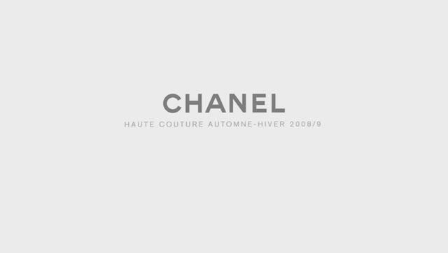Показ женской коллекции Chanel осень-зима 2008-2009