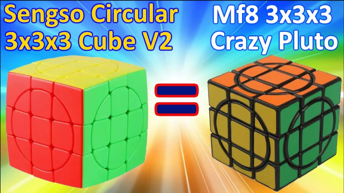 Как собрать Crazy Pluto 3x3x3 cube mf8, Circular cube 3x3x3 V2 Sengso, Крейзи, Циркулярный куб 3х3х3