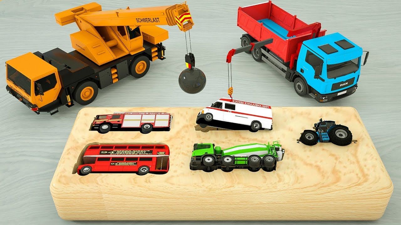 Детские мультики для малышей смотреть - Яркие мультики про машинки - Мультики для детей и малышей