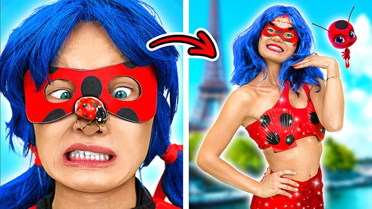 Из ботаника в русалку-божью коровку 🐞 Экстремальное преображение