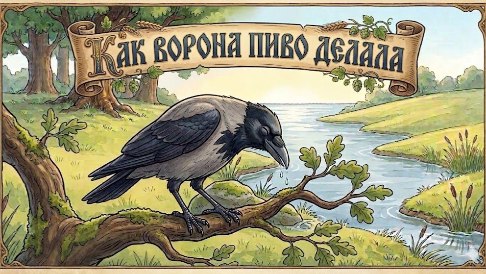Как Ворона пиво делала. Русская народная сказка