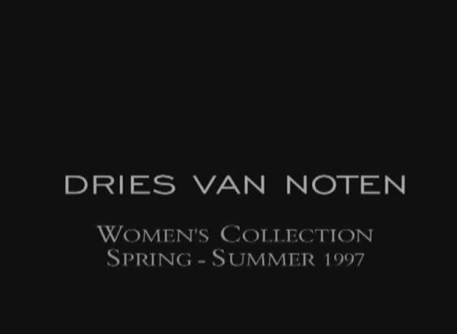 Показ женской коллекции Dries Van Noten весна-лето 1997