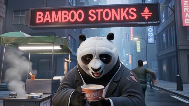 🐼📉 А бамбук был вкусный. 😌