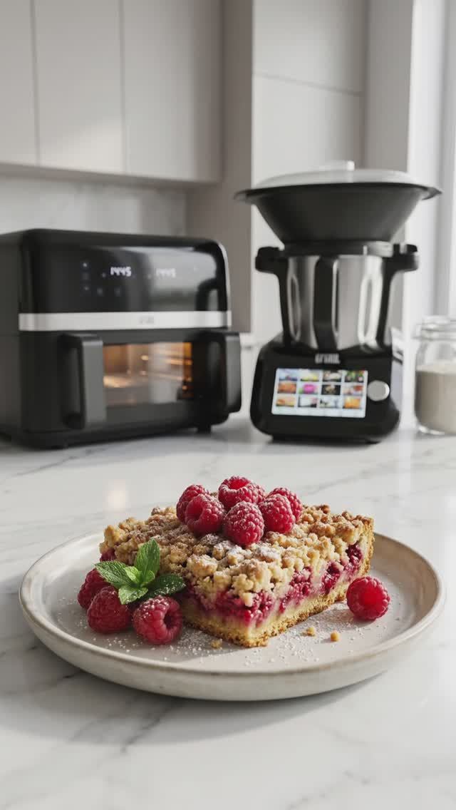 Малиновое вдохновение, готовим лёгкий постный крамбл #рецепт #крамбл #десерт #великийпост