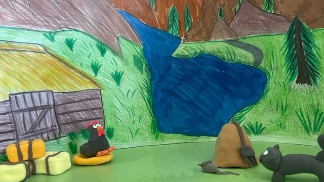 Курица и кошка