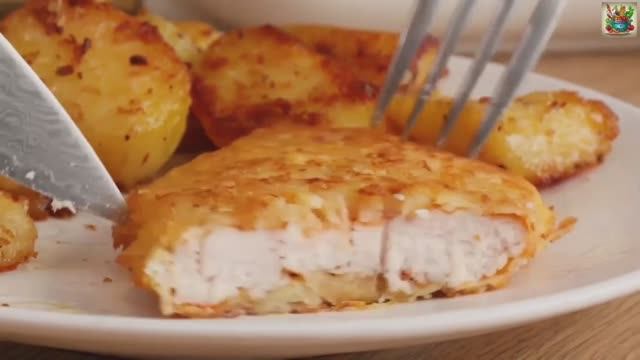 🍗 Легендарный рецепт курицы от моей бабушки: куриные отбивные в картофельном кляре.