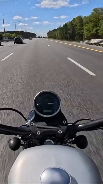 Harley Davidson Sportster XL1200N POV еду в Тулу