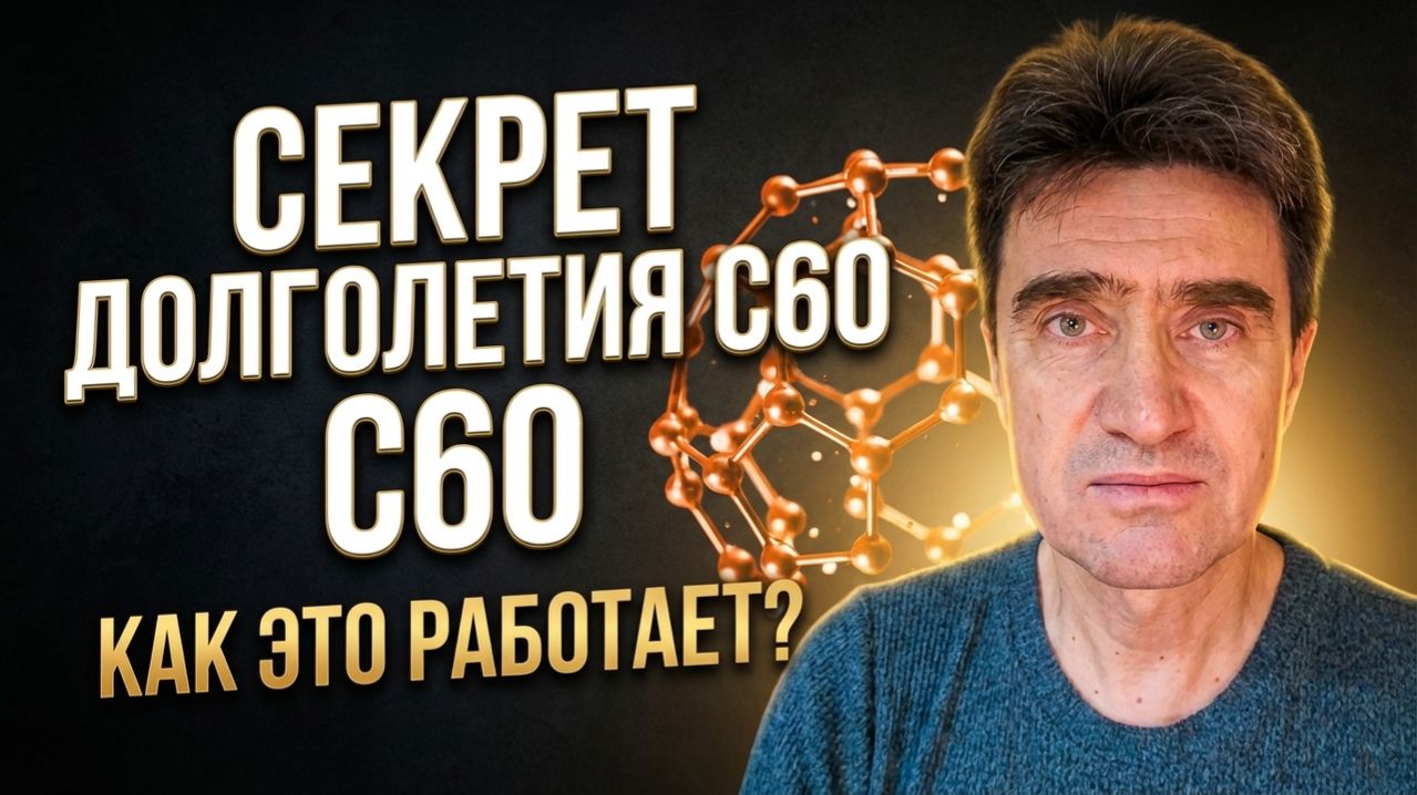 ‼️Как работает молекула долголетия С60