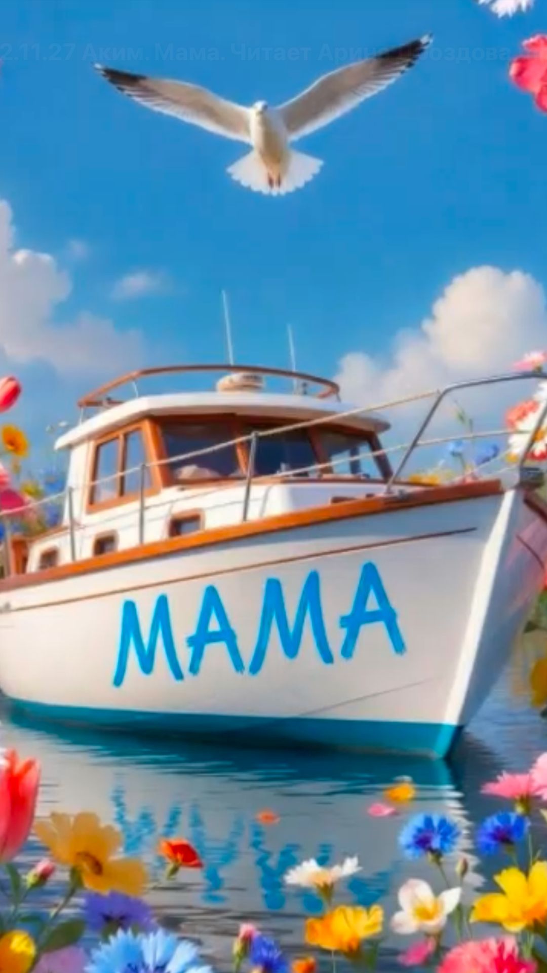 Яков Аким. Стихотворение "Мама". Читает Арина Дроздова