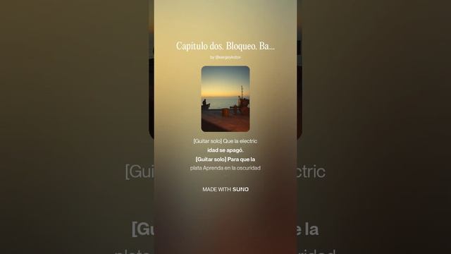 Capítulo dos. Bloqueo. Balada de oxígeno (Inicio)