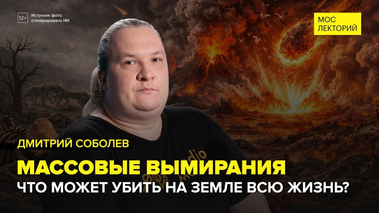 Массовые вымирания жизни на Земле | Дмитрий Соболев Лекция 2026 | Мослекторий