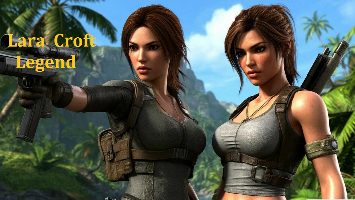 #laracroft  Низкополигональная  модель Lara  Croft  Legend