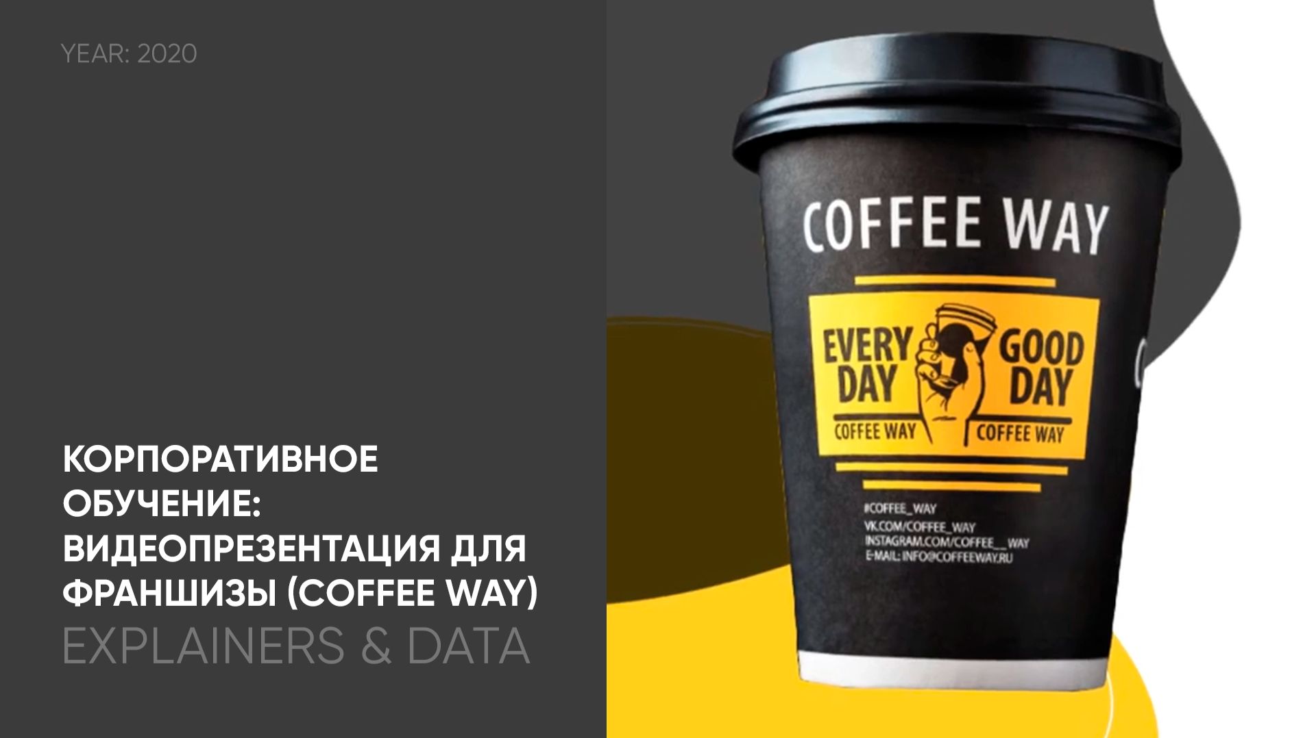 Корпоративное обучение: Видеопрезентация для франшизы (Coffee Way)