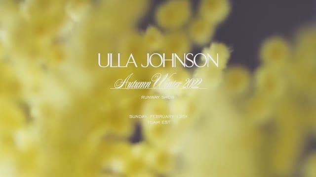 Показ женской коллекции Ulla Johnson осень-зима 2022-2023