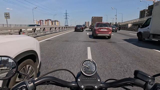 По пробкам МСД на Harley Davidson Sportster XL1200N