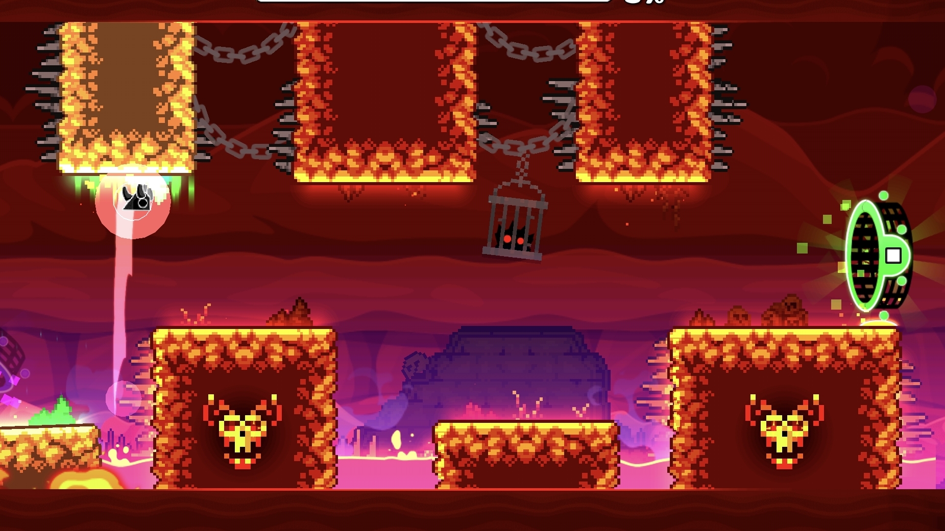 Прохождение уровня Dash на 3 монеты