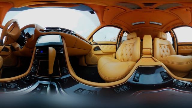 Mercedes-Benz S-Class W140 . Обзор салона в 3D(360)