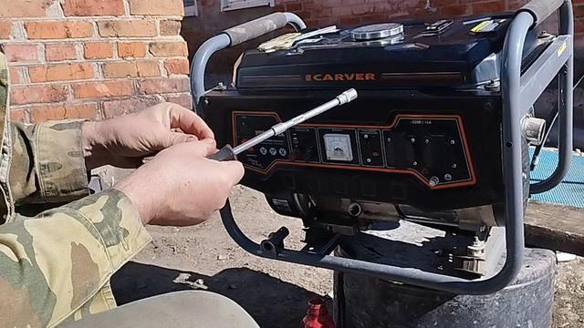 25 марта 2026 года — замена масла в бензиновом генераторе.