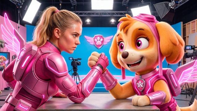 ЩЕНЯЧИЙ ПАТРУЛЬ РУЧНОЙ РЕСТЛИНГ! КТО СИЛЬНЕЕ?!?! ПЕРСОНАЖИ СОБАЧКИ ПРОТИВ ЛЮДЕЙ! МУЛЬТИК РЕАКЦИЯ