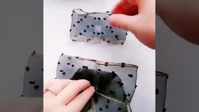 🎀  Интересная идея создания заколки-бантика