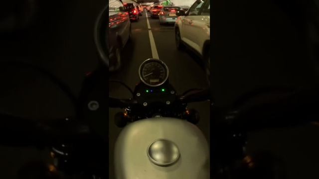 Страдания в пробке на Ленградке на Harley-Davidson Sportster 1200