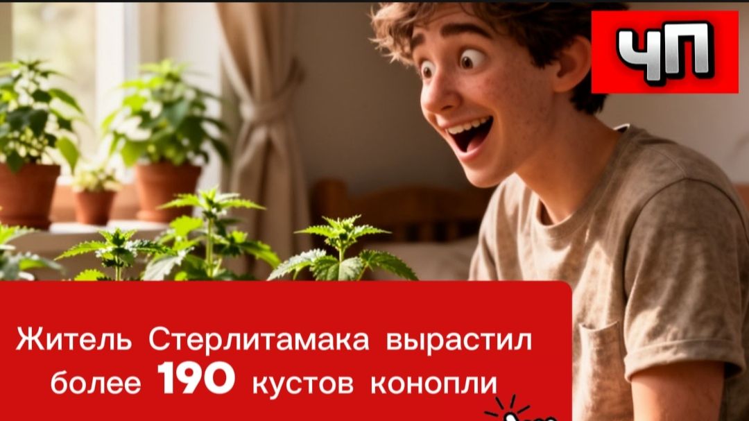 Новости РБ. Житель Стерлитамака вырастил более 190 кустов конопли для сбыта