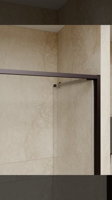 Душевая дверь Cezares Lux LUX-B-FS-11-120-C-GM 120 см, профиль оружейная сталь матовый,  прозрачное