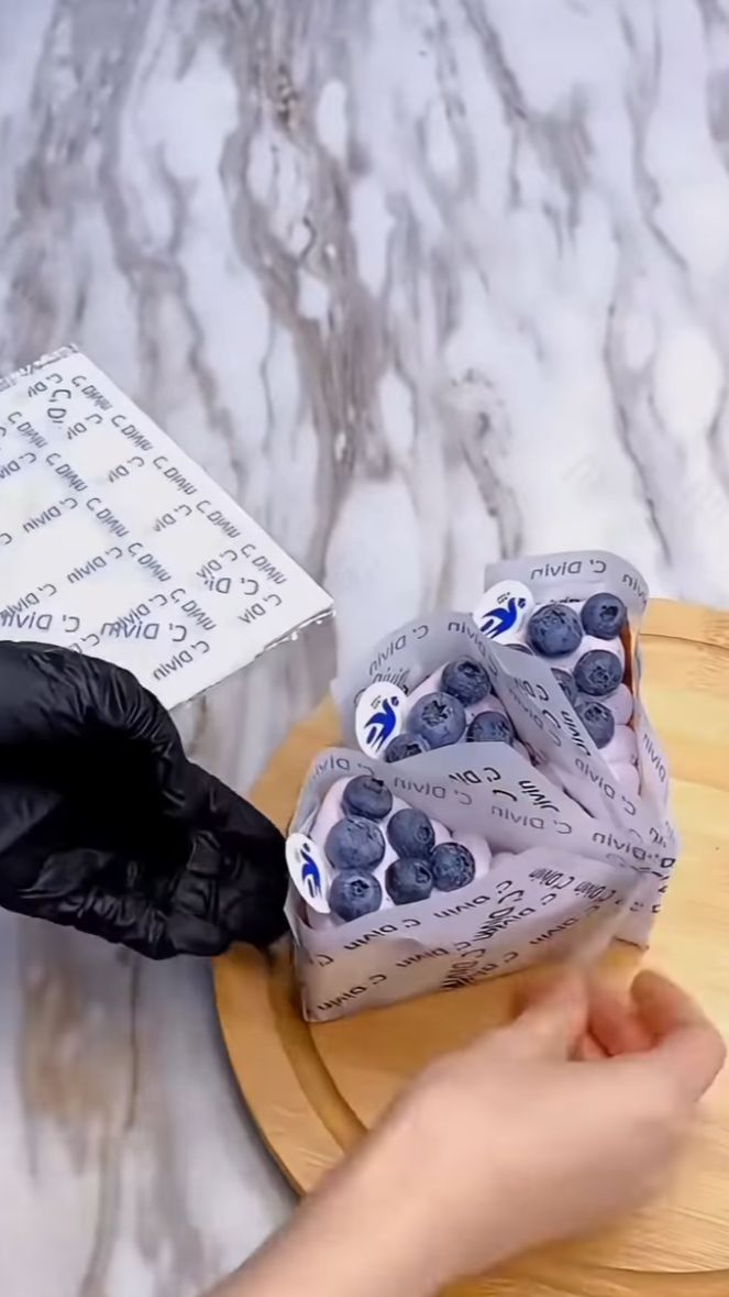 Вариант упаковки нарезного десерта