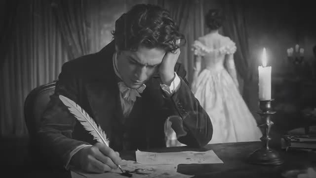 Онегин пишет Татьяне - канал -   MUSIC AI