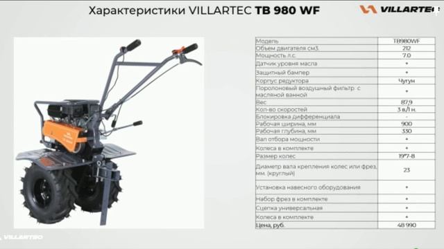 Вебинар Villartec культиваторы и мотоблоки март 2026
