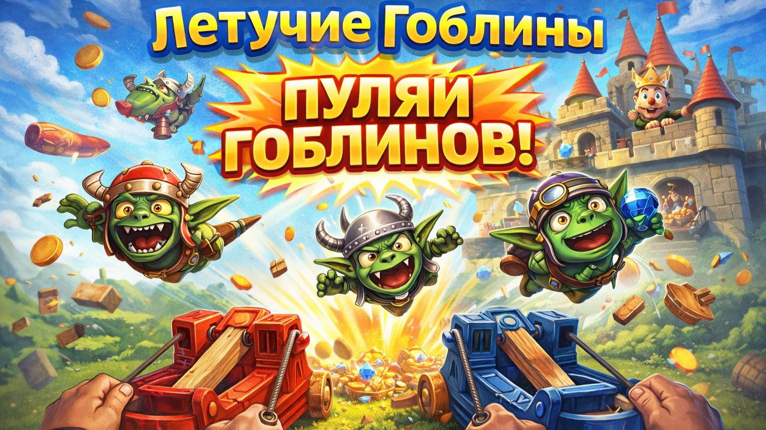 Летучие гоблины — правила игры | Обзор, как играть, катапульты и замок