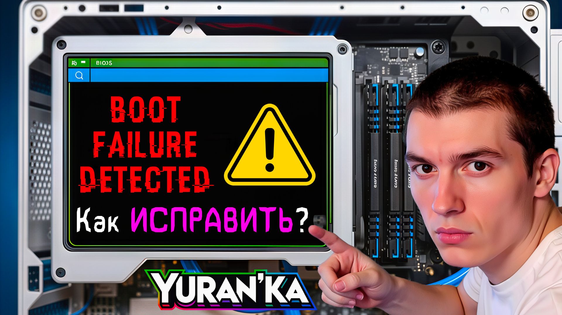 Как исправить ошибку "Boot failure detected" при запуске компьютера | Материнская плата Gigabyte