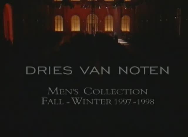 Показ мужской коллекции Dries Van Noten осень-зима 1997-1998