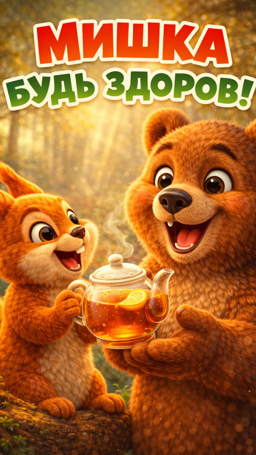 Мишка Будь Здоров! - Мультик Песенка для малышей!