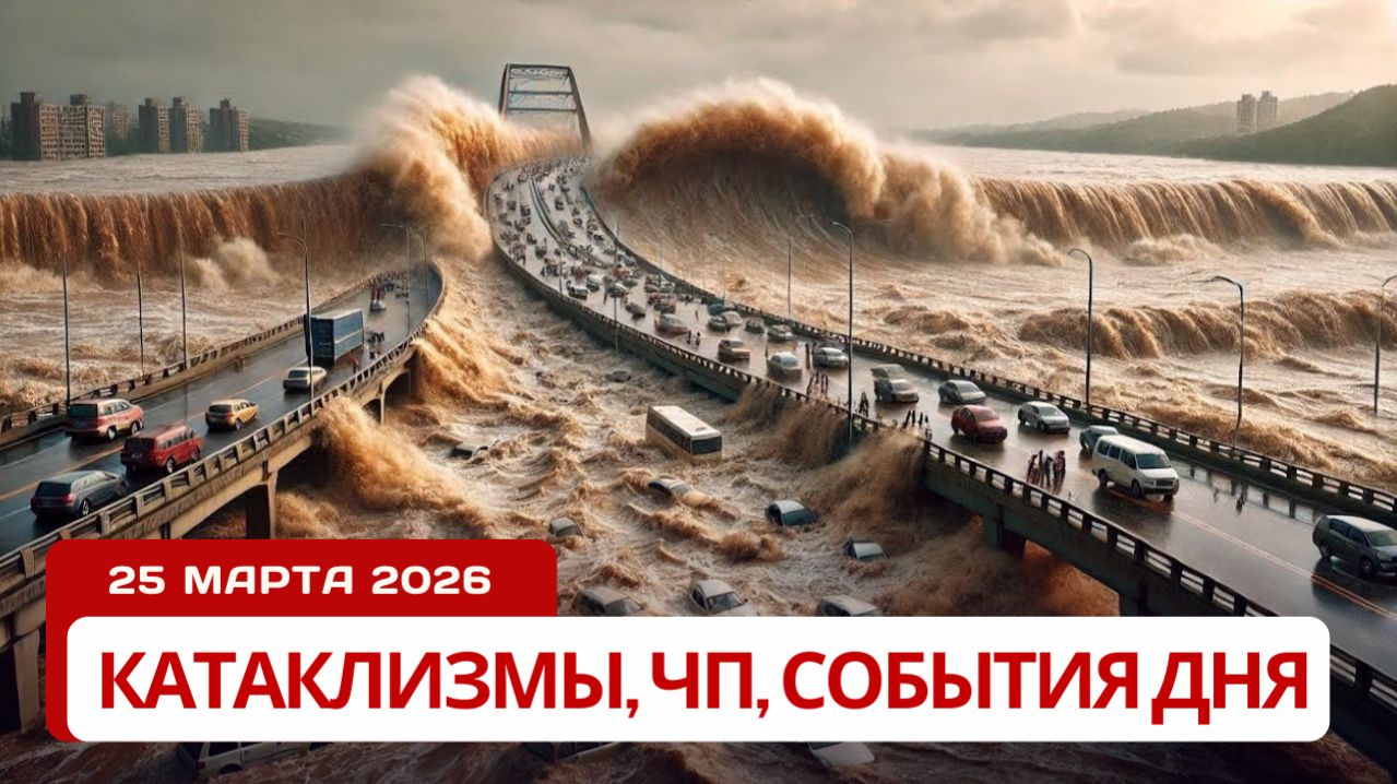 Новости Сегодня 25.03.2026 - Катаклизмы за сегодня, ЧП, События дня | США Китай Россия Индия Европа