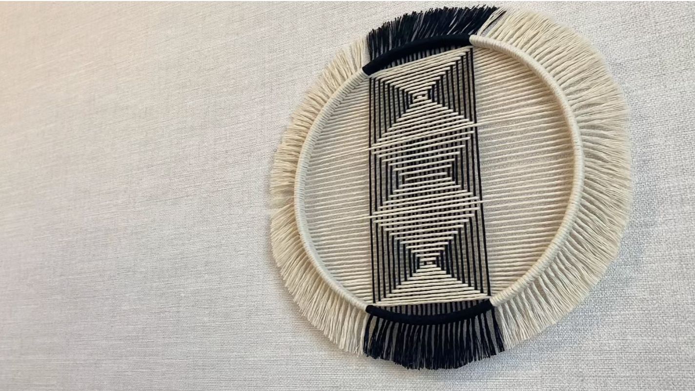 Круглое настенное панно макраме мастер-класс