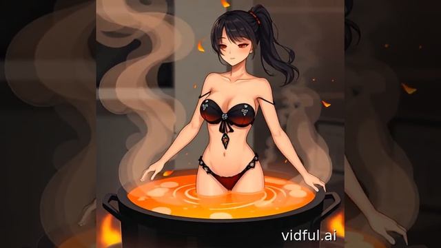 Оранжевая горячая вода