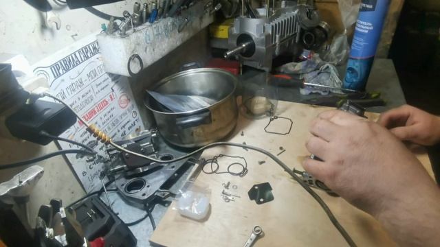 Лодочный мотор .Ремонт.Запуск.