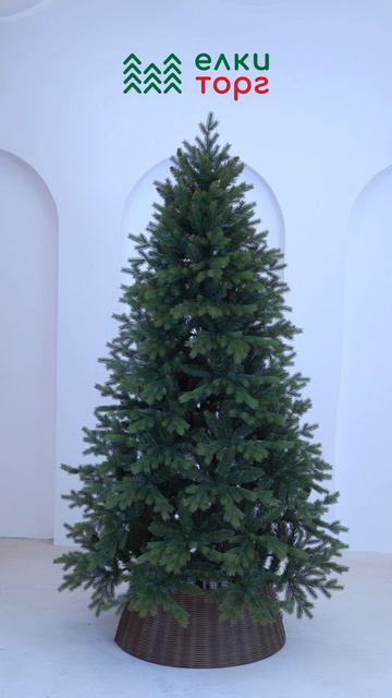 Обзор на искусственную ель "Уральская" из комбинированной хвои (Литая+ПВХ), ЕлкиТорг