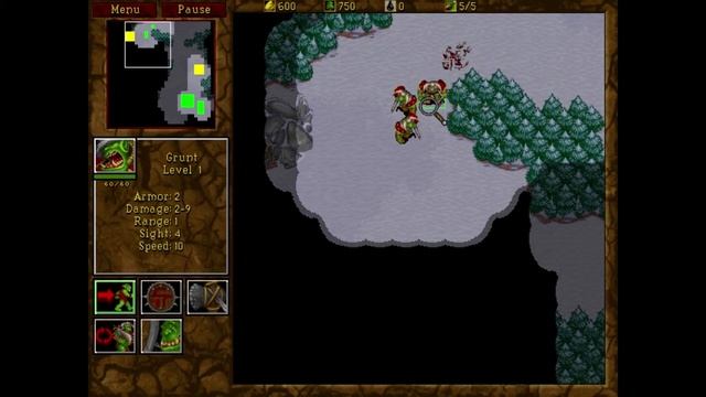 Warcraft 2 Orc Миссия 1 прохождение без комментариев