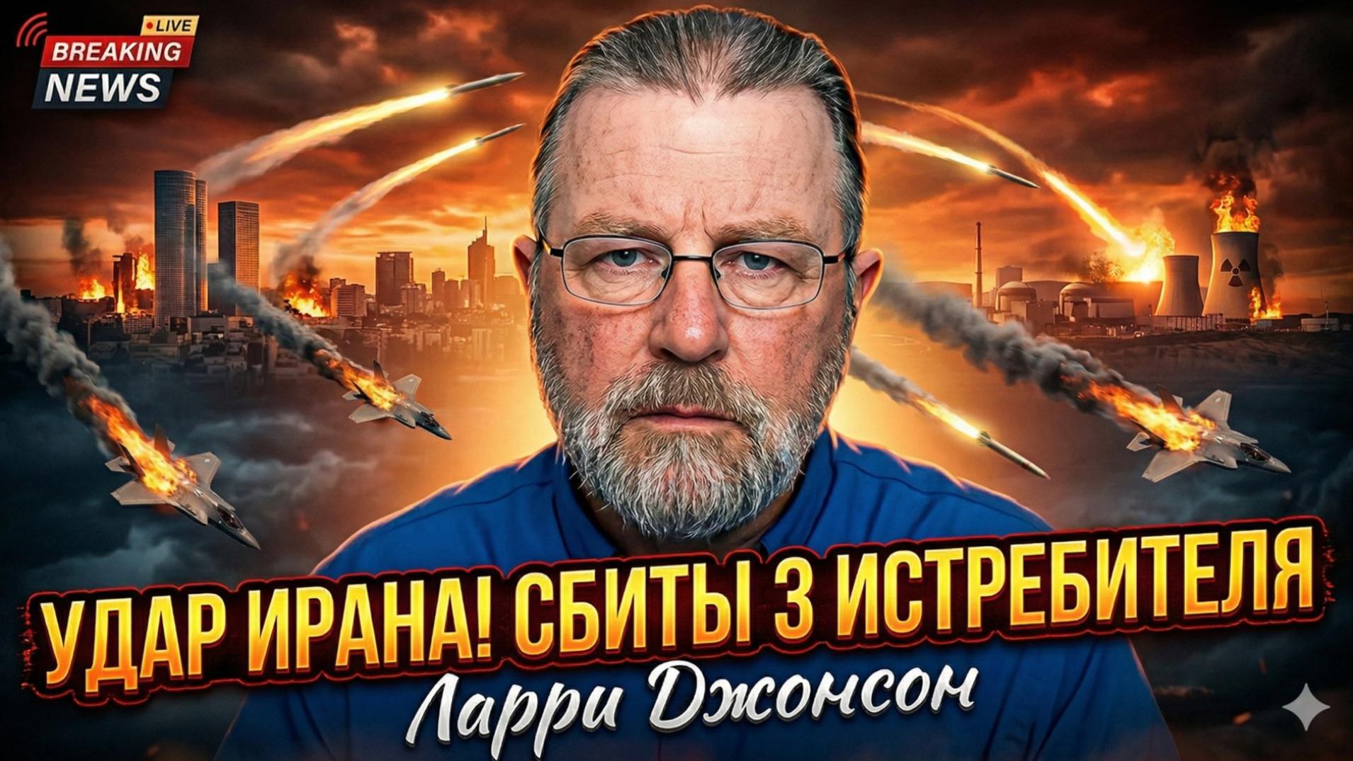 💥Ларри Джонсон | Прямое попадание по ядерному объекту в Димоне. Израиль потерял три истребителя