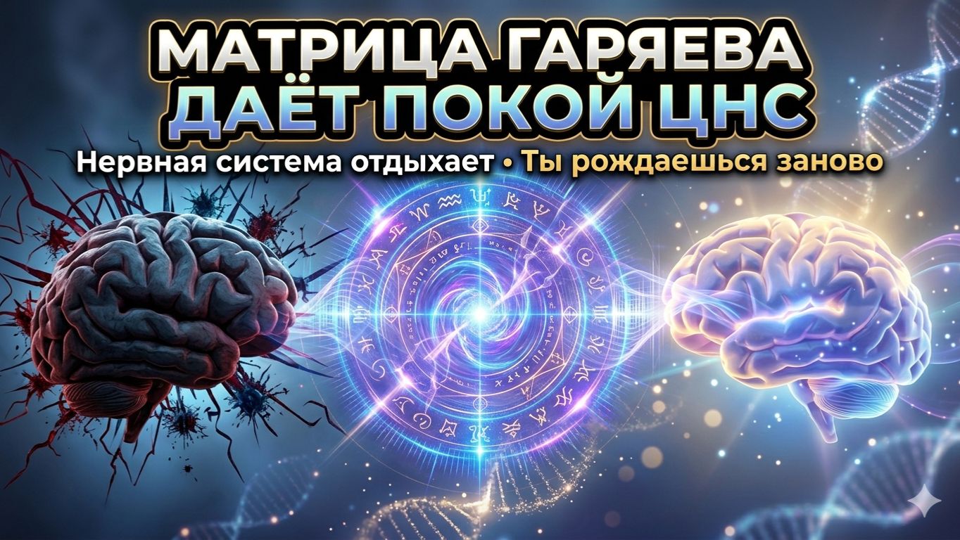 Матрица Гаряева + Спокойные Частоты для ЦНС | Покой Нервной Системы и Восстановление