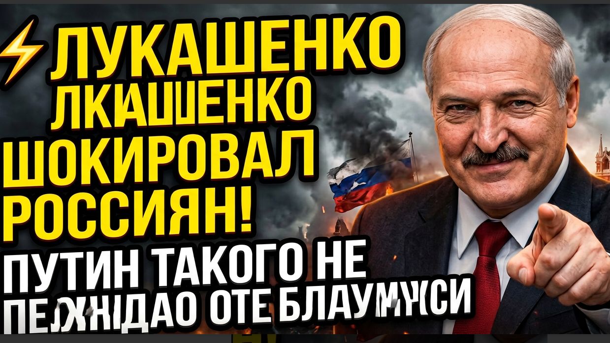 ⚡МОЩНЫЙ ХОД ЛУКАШЕНКО ШОКИРОВАЛ РОССИЯН! ПУТИН ТАКОГО НЕ ОЖИДАЛ ОТ БЕЛАРУСИ