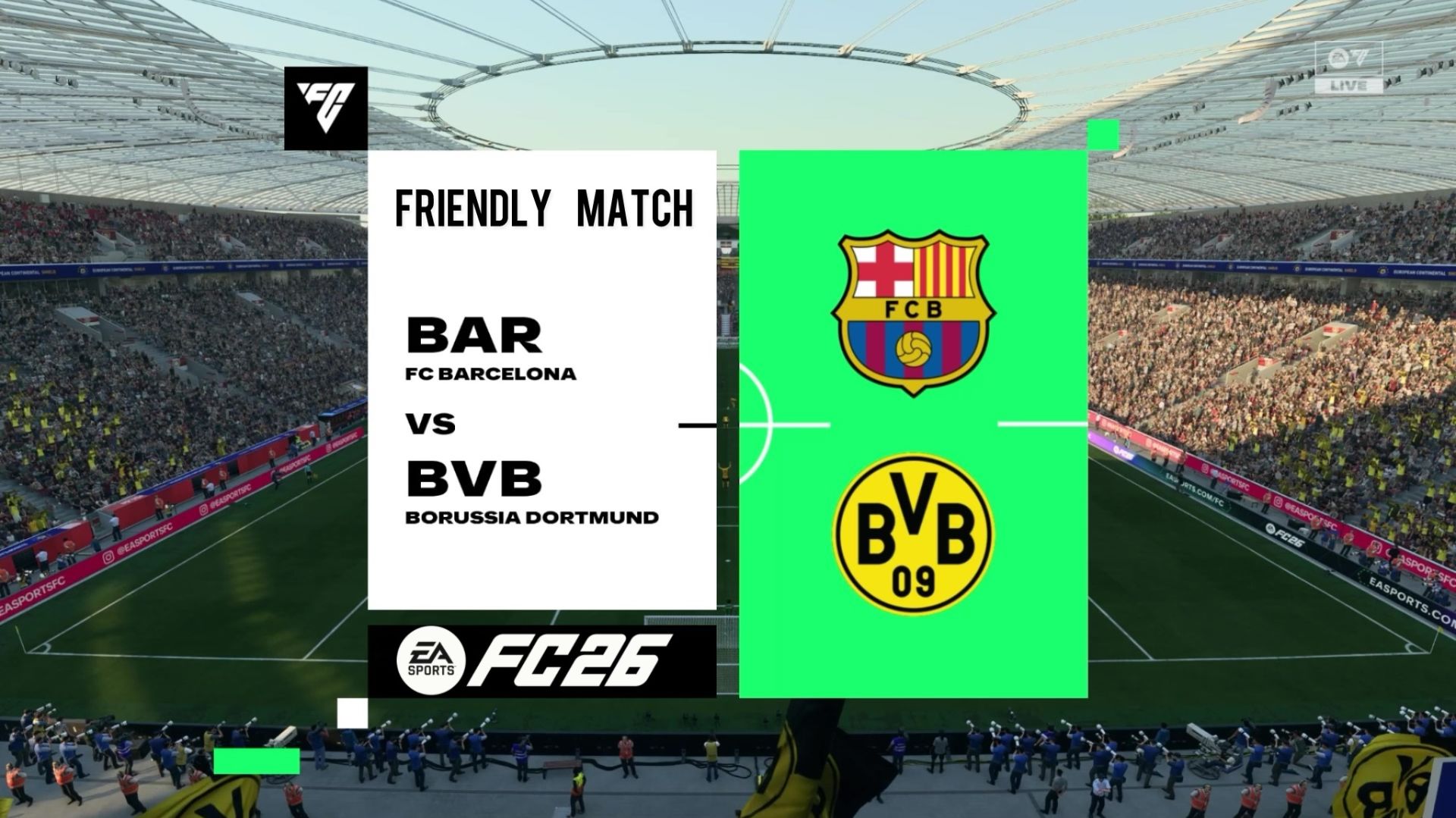 Барселона - Боруссия Товарищеский матч континентальной лиги! сезон 26/27 FC26