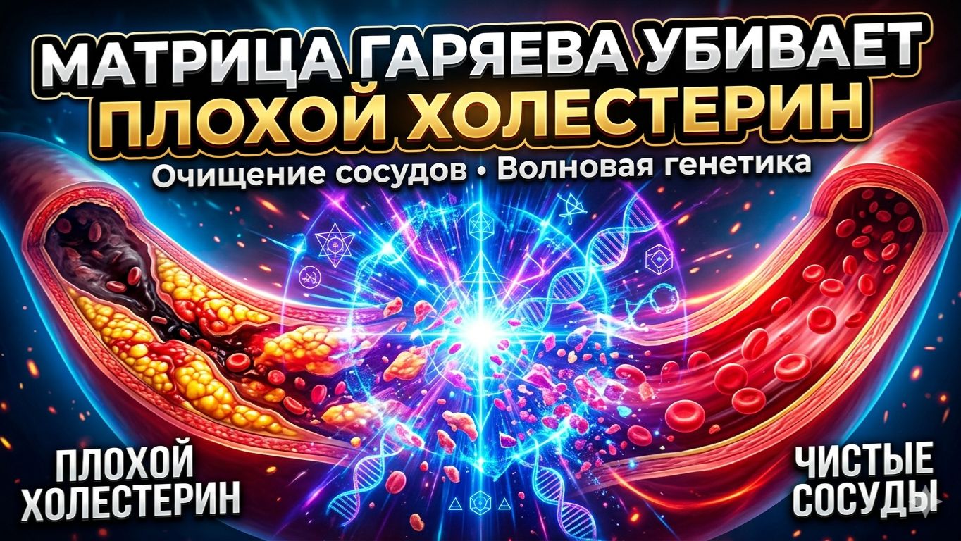 Матрица Гаряева против плохого холестерина | Очищение сосудов от бляшек