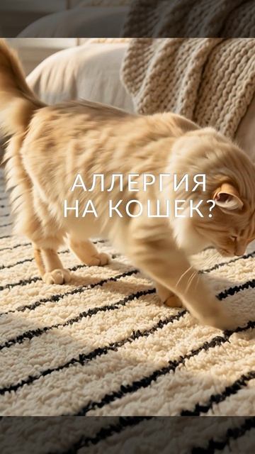 Кошка на коврике