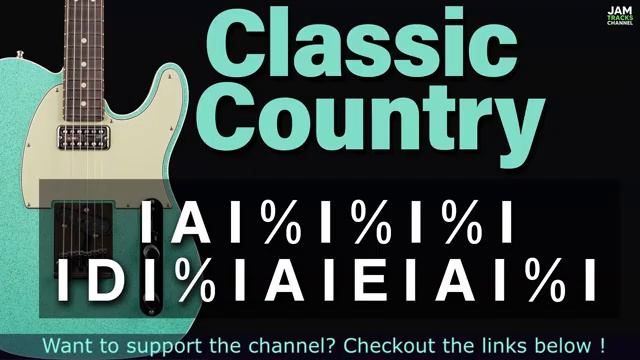 Гитарная минусовка Country Guitar Jam в тональности A