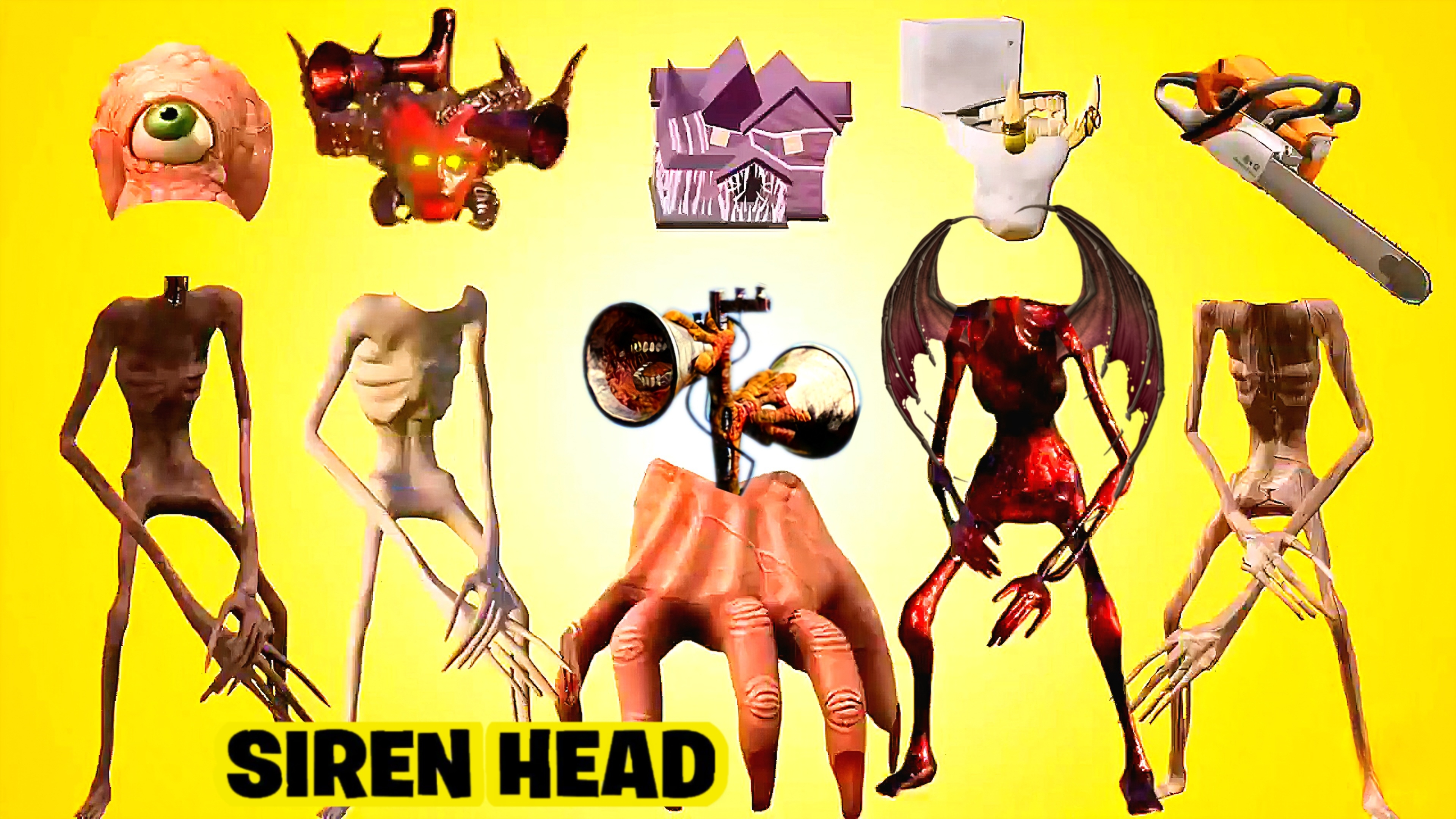 📢 СИРЕНОГОЛОВЫЙ 📢 - СОБЕРИ СИРЕНОГОЛОВОГО ПРАВИЛЬНО. SIREN HEAD - ВИДЫ.