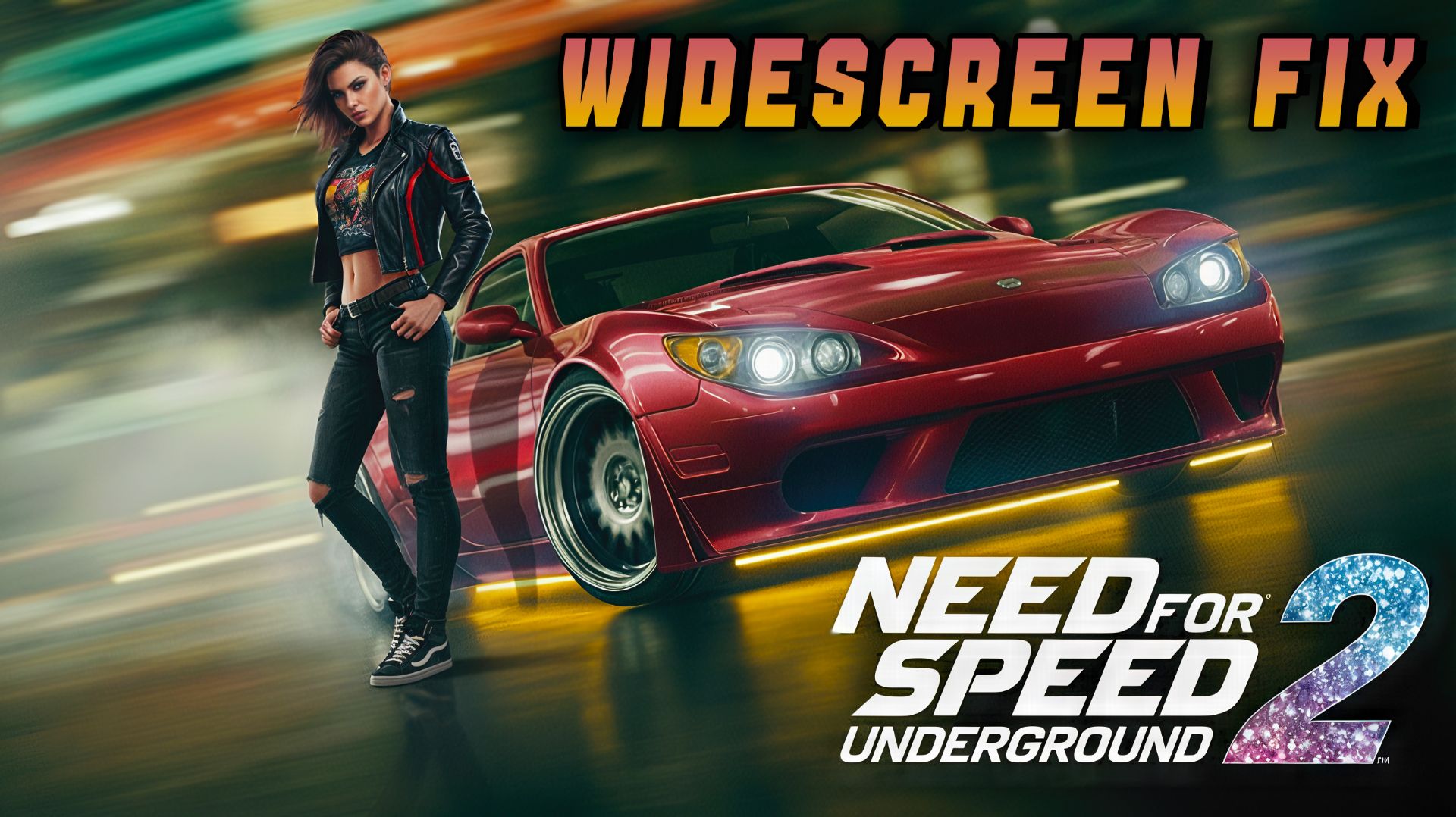 Как поставить любое(своё) разрешение в Need For Speed Underground 2 | Full HD, 16:9