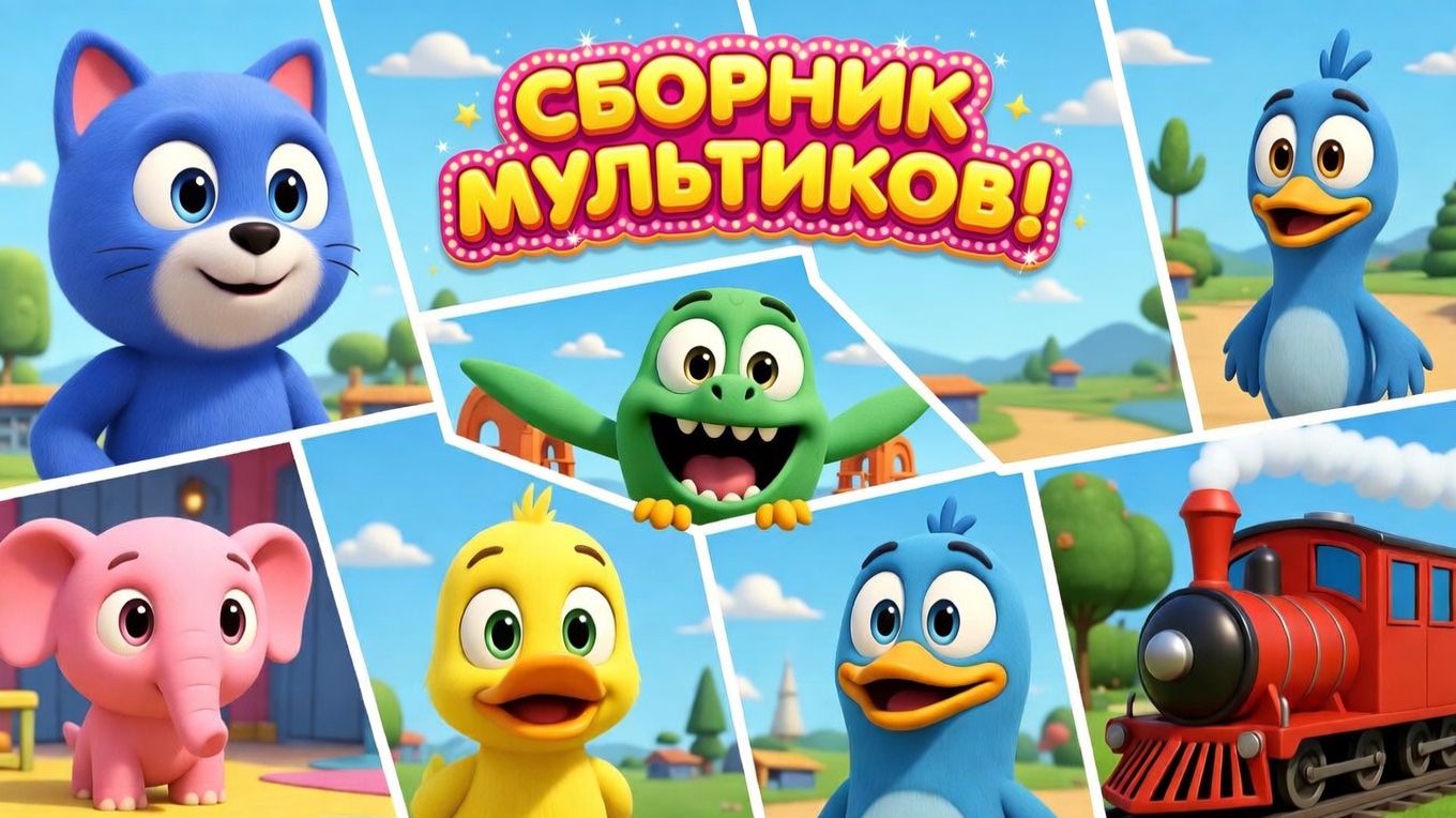 МАШИНКИ И ЖИВОТНЫЕ! 🚗🐶 Самые интересные истории для мальчиков и девочек